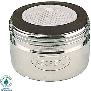 NEOPERL 5413505 PCA Perlator 1.2 GPM 13/16 in. 27 Junior Male with Tightening Grooves Faucet Aerator Chrome