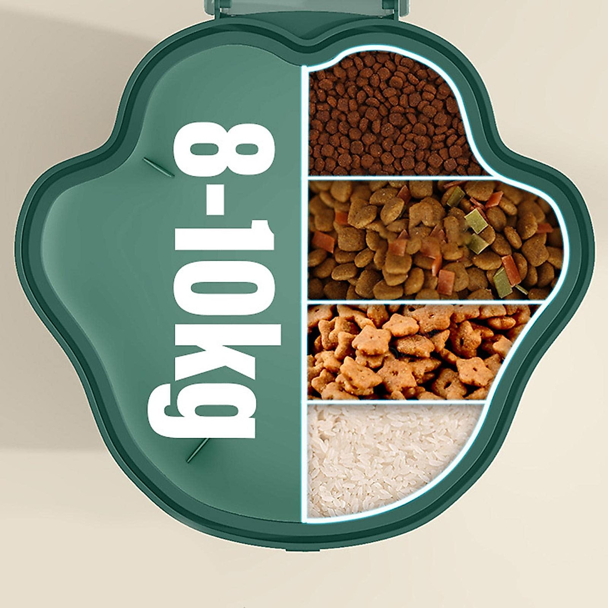 MagiDeal 10KG Large Capacity Food Storage Container, Cereal Rice Flour Dispenser Box with Lids, Sealed Can, Pink