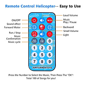 ele ELEOPTION Airplane Toy with Infrared Remote Control Plane Toys Helicopter with Lights and Music for 3 4 5 6 7 8 Year Old Boys Girls Gift White