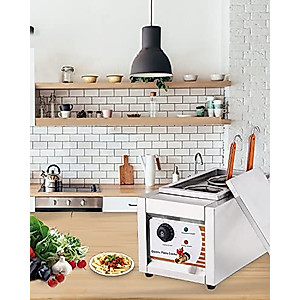 Commercial Pasta Cooker 2 Holes Noodle Cooking Machine 1500W Macaroni Vegetable Dumpling Cooker for Restaurant Hotel 110V