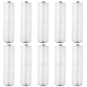 Coliao 10pcs AAA to AA Battery Adapter AAA to AA Battery Converter Holder Battery Adapter Converter for AAA to AA Battery Clear Color