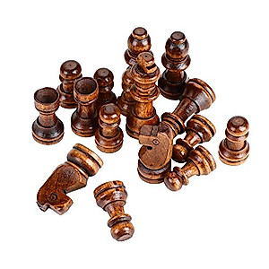 Wooden Chess Set - Folding Board, 12 Inches Handmade Portable Travel Chess Board Game Sets with Game Storage - Beginner Chess Set for Kids and Adults