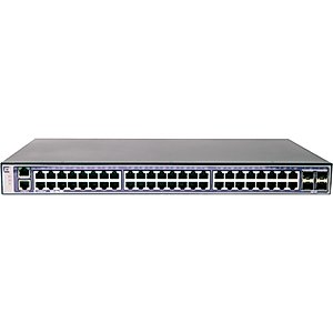 210-Series 48 Port 10/100/1000BASE-T PoE+ 4 1GbE unpopulated SFP Ports 1 Fixed AC PSU L2 Switching with Static Routes