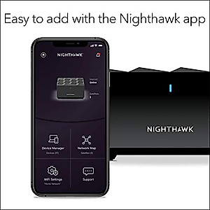 NETGEAR Nighthawk Whole Home Mesh WiFi 6 Add-on Satellite (MS60) – add up to 1,500 sq. ft. of coverage