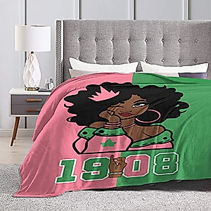 Blanket Sorority Gift Alpha Kappa Throw Blanket 50"x40" Soft Warm Cozy Throw Home Decorative Blanket Sorority Paraphernalia