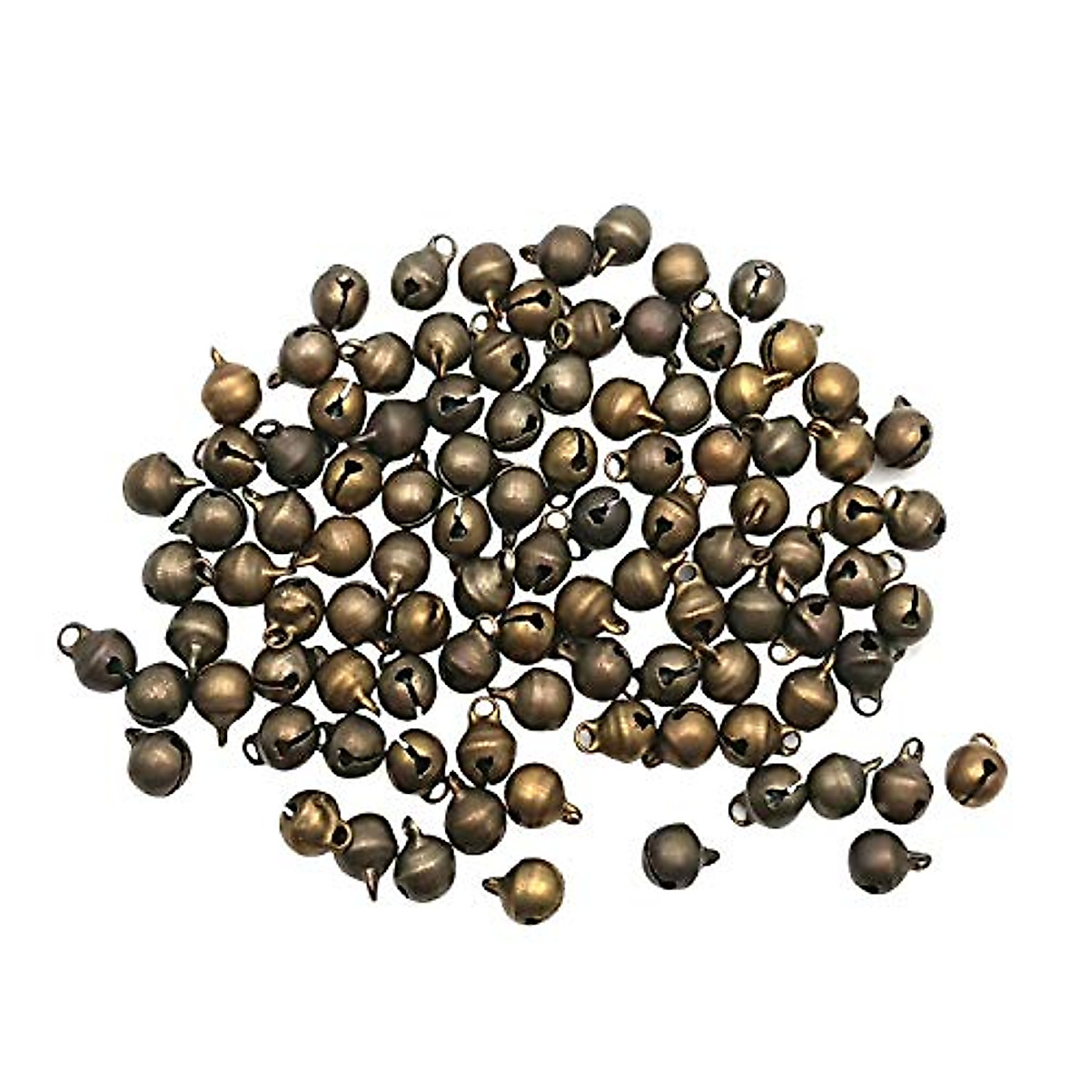 6mm Bronze Jingle Bell/Small Bell/Mini Bell DIY Bracelet Anklets Necklace Knitting/Jewelry Making,100pcs