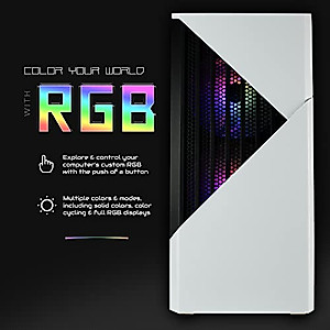 Periphio Castle Prebuilt Gaming PC - AMD Ryzen 5 4600G CPU (4.2GHz Turbo) | Radeon Vega 7 iGPU (4GB) | 1TB M.2 NVMe SSD Storage | 16GB DDR4 RAM | Windows 10 Gaming Desktop Computer | 5G-WiFi + BT