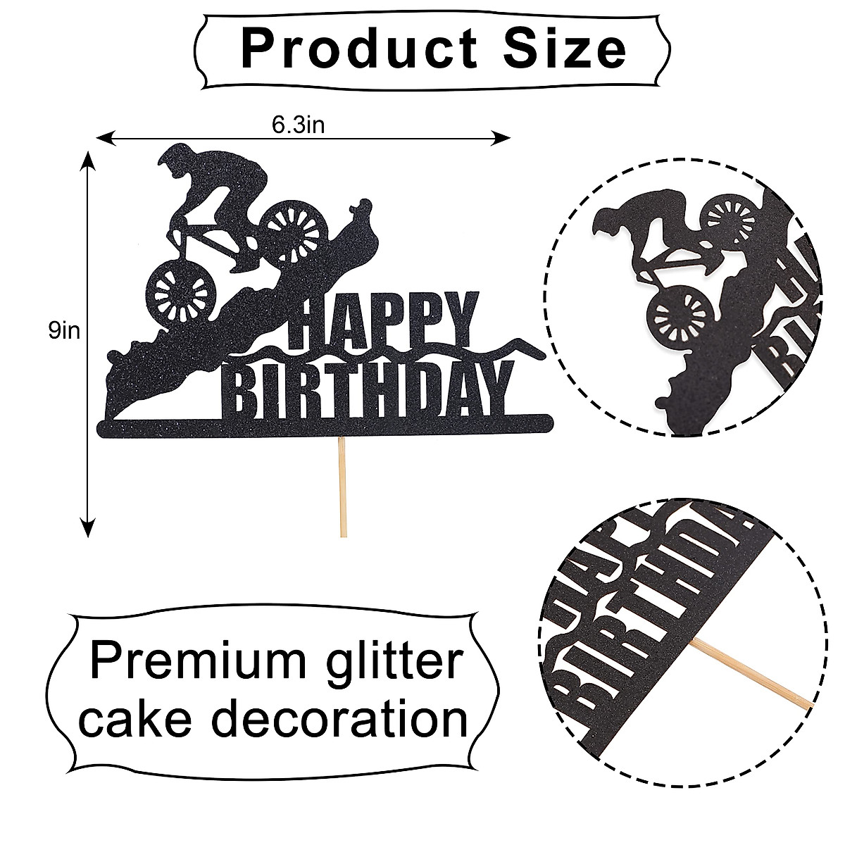 Mountain Biking Cake Topper - bike Cake Topper,bicycle Cake Topper,personalised Cake Topper,bike Birthday Party, Bmx Bike Cake Topper