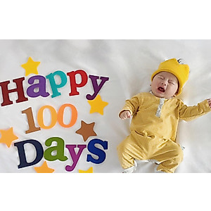 June Bloomy Baby First Birthday Party Knitted Hat 1st Crown Headband Beanie Warm Cap (Yellow)