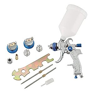ATPEAM HVLP Gravity Feed Air Spray Gun with 3 Nozzles 1.4/1.7/2mm Nozzle Size 600cc | Spray Paint Gun Professional Kits for Car Primer, Surface Painting, Topcoat