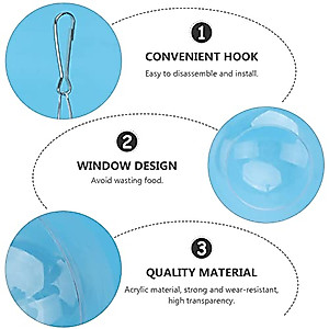 Mipcase 2 PCS Parrot Feeder Toy Bird Foraging Toy Parrot Forager Toy Bird Foraging Feeder Clear Pet Birds