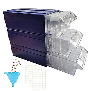 5D Diamond Painting Storage Drawer, 35-140 Grids Detachable Storage Box for Beads Buttons Studs Nail Art Rhinestones