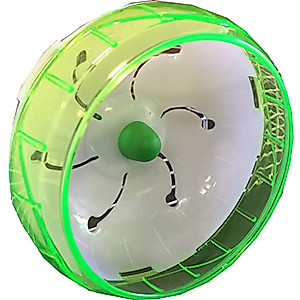 Deluxe 2-Tiers Acrylic Dwarf Hamster Home Mouse Gerbil Palace Rat Habitat Cage Running Wheel Water Bottle Food Bowl (19" x 12" x 11"H, Acrylic Clear)