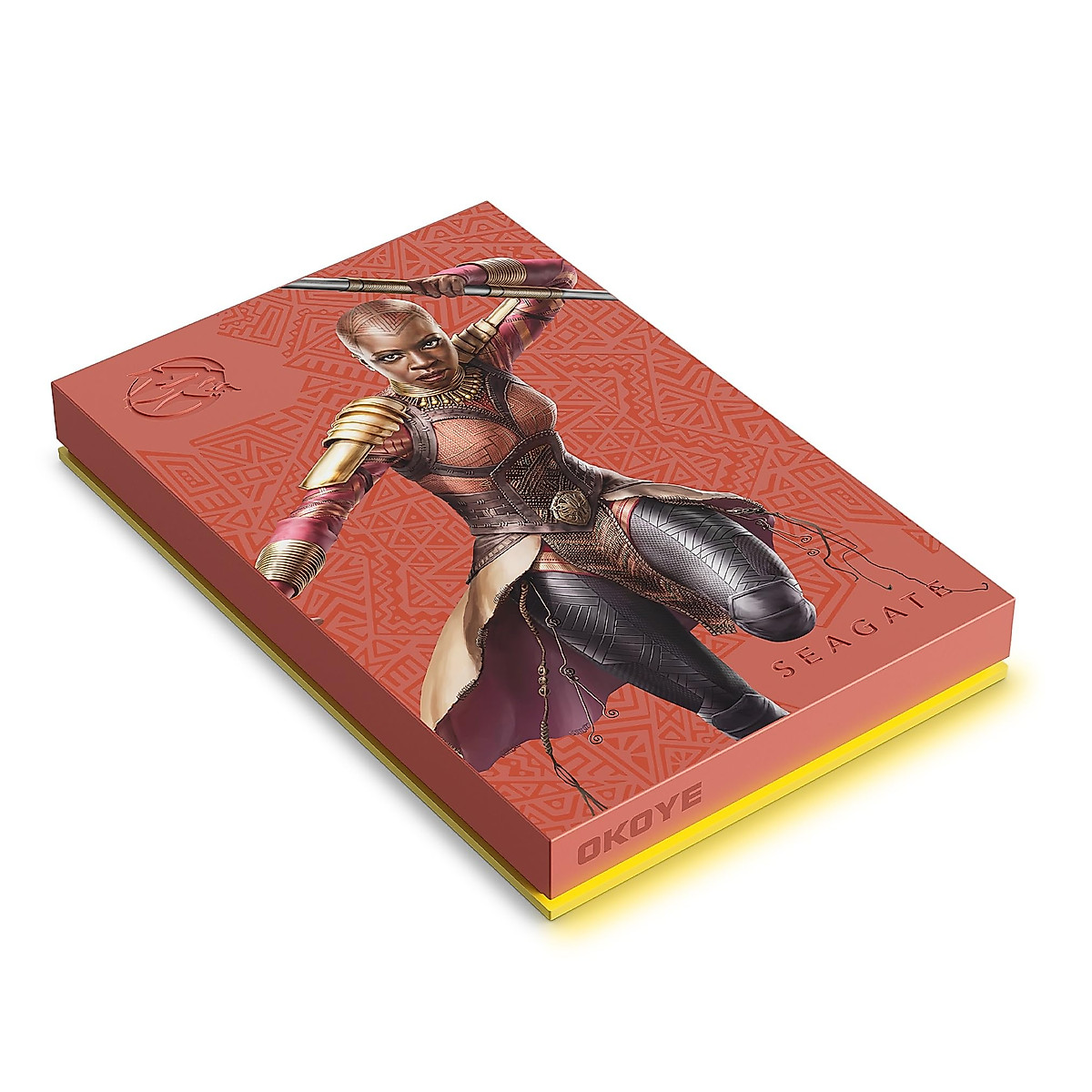 Seagate Okoye SE FireCuda External HDD - USB 3.2, Customizable RGB LED Yellow, Works with PC, Mac, PlayStation, and Xbox, 1-yr Rescue Services (STLX2000403)