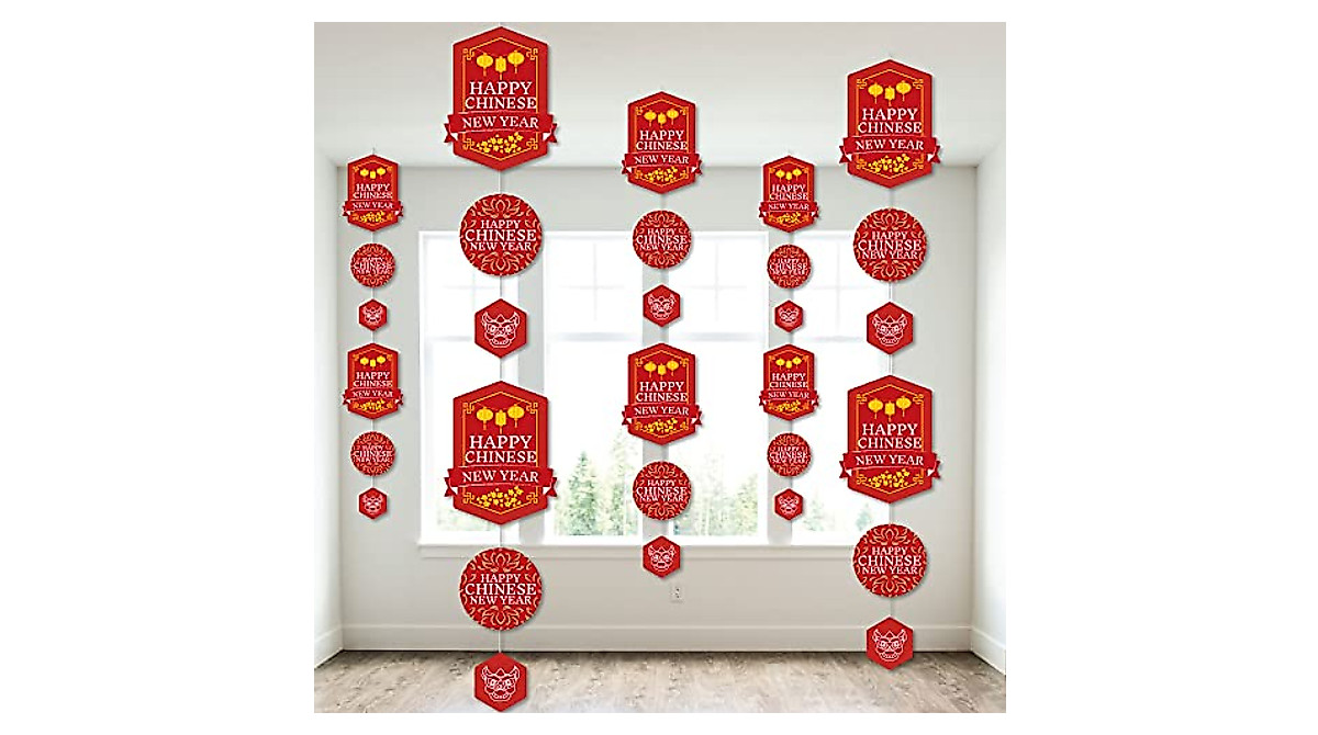 Chinese New Year DIY Dangler Kit - 30 Pieces for Festive Decor