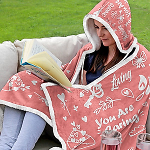 Vprintes Mother 's Day Gifts for Mom from Daughter Son Wearable Blanket Hoodie - Mom Gifts from Daughters Sons - Birthday Gifts for Mom