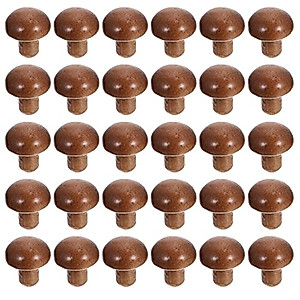 NOLITOY 50PCS Miniature Mushrooms Decorations Fairy Garden Miniature Mushroom Mini Mushrooms Figurines Micro Landscape Plant Pot Bonsai Cake Decor