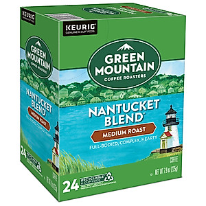 Green Mountain Coffee Roasters Nantucket Blend, Single-Serve Keurig K-Cup Pods, Medium Roast Coffee, 24 Count (Pack of 4), Total 96 Count