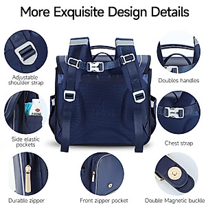 G-TiDE School Backpack, Kindergarten Preschool Toddler School Bag, Book Bags for Girls&Boys, Waterproof Backpacks, Kid Fashionable Travel Bag, Adjustable Padded Strap