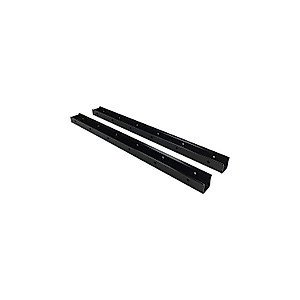 Quick Dam Flood Gate Side Rails attach to walls for smooth surface & seal, 2-Pack, Black