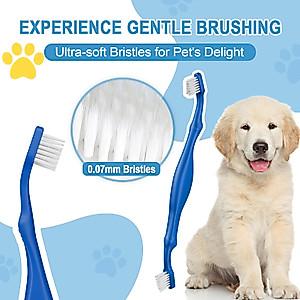 VVHOMIFE Comfort Grip Canine Toothbrush for Medium Dogs - Ergonomically Designed for Easy Dental Care for Medium-Sized Dogs Dog Teeth Cleaning - M