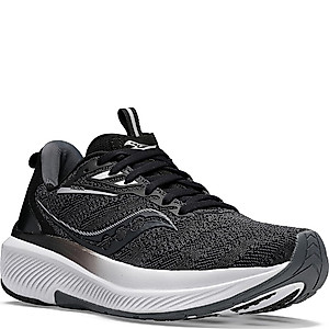 Saucony Echelon 9, Running Shoe Womens, Black/White, 8.5