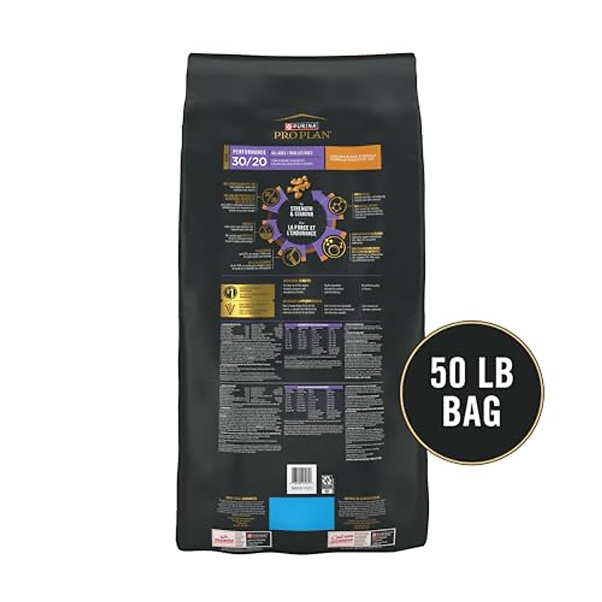 Purina Pro Plan High Calorie, High Protein Dry Dog Food, 30/20 Chicken & Rice Formula - 50 lb. Bag