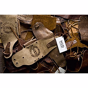 Hide & Drink, Case Compatible with Swiss Army Knife, Handmade from Full Grain Leather - Bourbon Brown