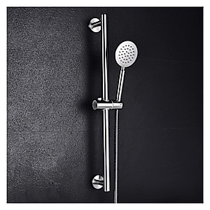 JEMITA Hand-held Shower Head with 1.5M Shower Hose High Pressure Multi Sprayer Setting Bath Shower Set with Sliding Bar Brushed Nickel (Color : Hose only)