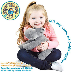 VIAHART Huck The Hippo - 12 Inch Stuffed Animal Plush - by TigerHart Toys