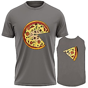 Cute Matching Dog and Owner Outfit T-Shirt - Pizza Pie Pizza Slice Pet & Owner Matching Shirts