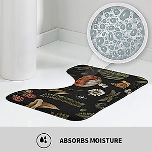 Chfukew Skeleton Bathroom Rugs Microfiber Non Slip Shower Bath Mat Soft Washable Living Room Area Rug Cute Kitchen Bathroom Decor