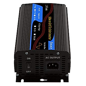 Encocy 500w Solar on Grid Tie Inverter DC22-56v to AC90-130v Converter (DC22-56v, Black)