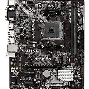 MSI ProSeries AMD Ryzen 1st and 2ND Gen AM4 M.2 USB 3 DDR4 D-Sub DVI HDMI micro-ATX Motherboard (B450M PRO-M2 Max) (B450MPM2MAX)