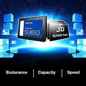 ADATA SSD 120GB 2.5 SATA SU650 - ASU650SS-120GT-R, Internal Storage SSD