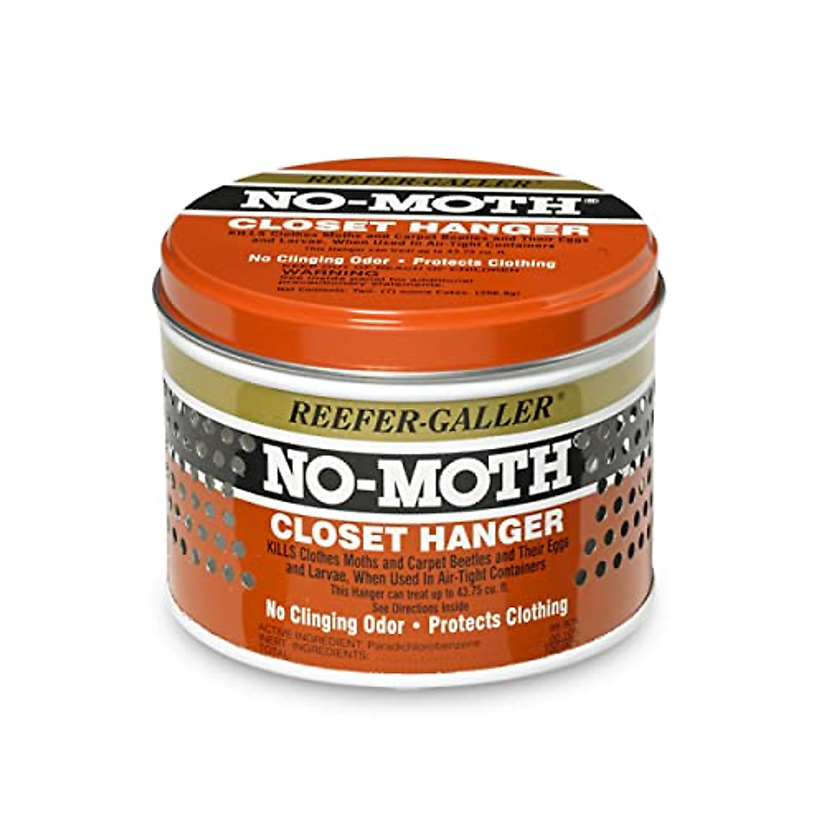 Reefer-Galler NO Moth Closet Hanger, Kills Clothes Moths, Carpet Beetles, Eggs & Larvae, Pack of 6