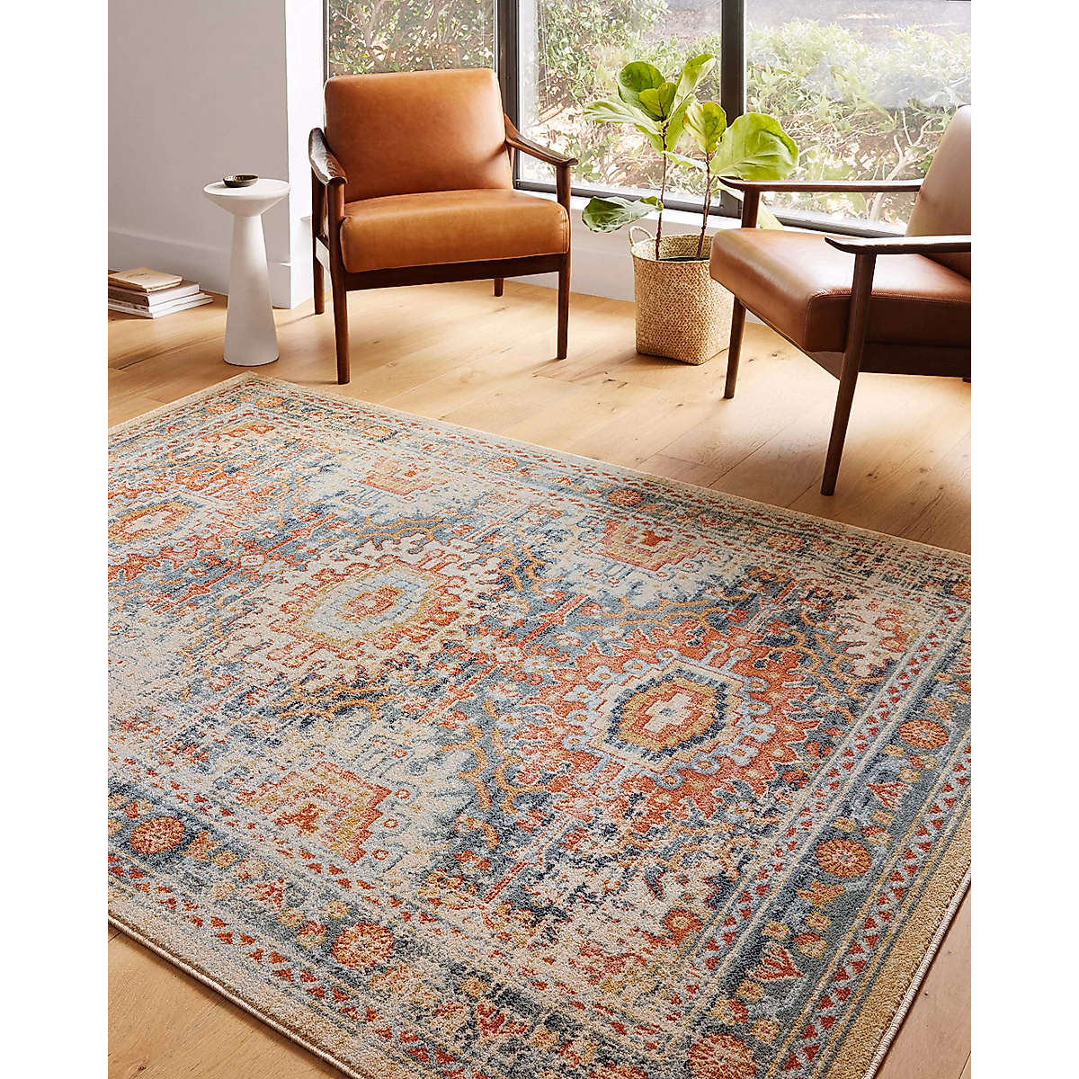 Loloi II Jocelyn Collection JOC-03 Mist/Multi 9'-6" x 12'-6" Area Rug