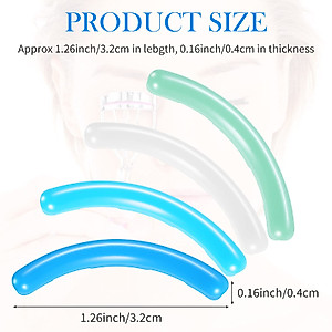 Zhehao Eyelash Curler Refill Eyelash Curler Pad Silicone Rubber Curler Replacement Refill Pad for Universal Eyelash Curler with Clear Storage Box (Blue, Light Blue, Green 2, White)