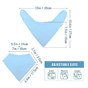 Joysiya 10 Pack Baby Bandana Drool Bibs Soft and Absorbent Cotton Teething Bibs for Newborn Boys Girls…