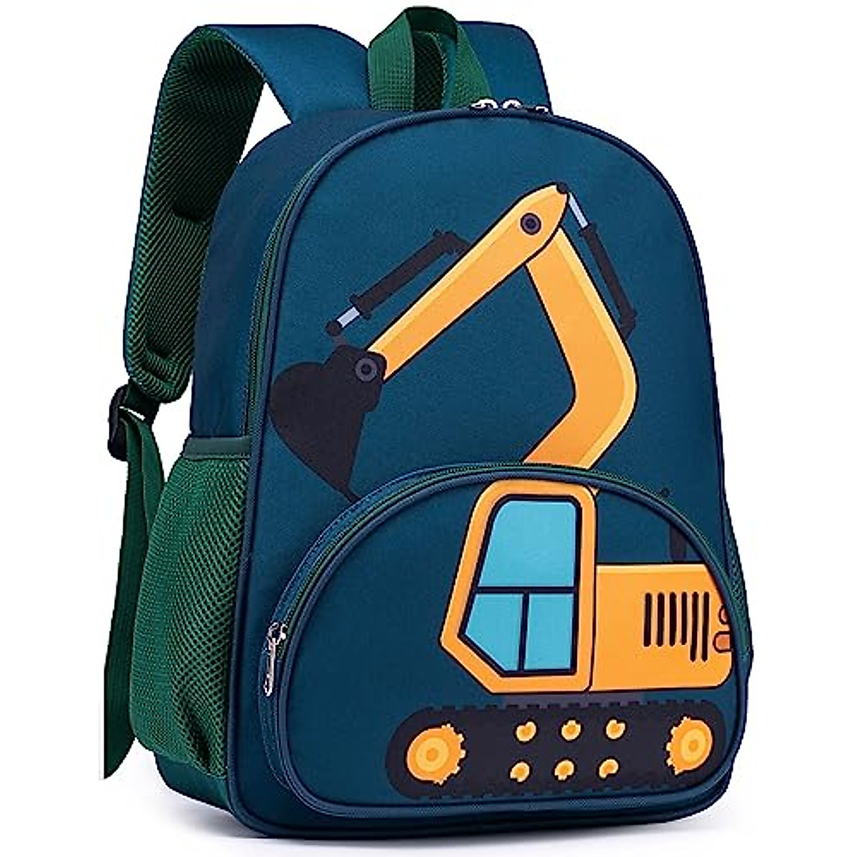 LOIDOU Toddler Backpack Boys 15 Inch Kids Preschool Kindergarten School Backpack Book Bag for Daycare Nursery Travel with Chest Strap，Fits 3 to 8 years old