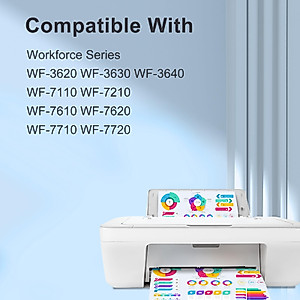 TEINO 252XL Remanufactured Ink Cartridges Replacement for Epson 252 252XL 252 XL use with Workforce WF-7710 WF-3640 WF-7720 WF-3620 WF-7620 WF-7610 WF-7210 (Black Cyan Magenta Yellow, 4-Pack)