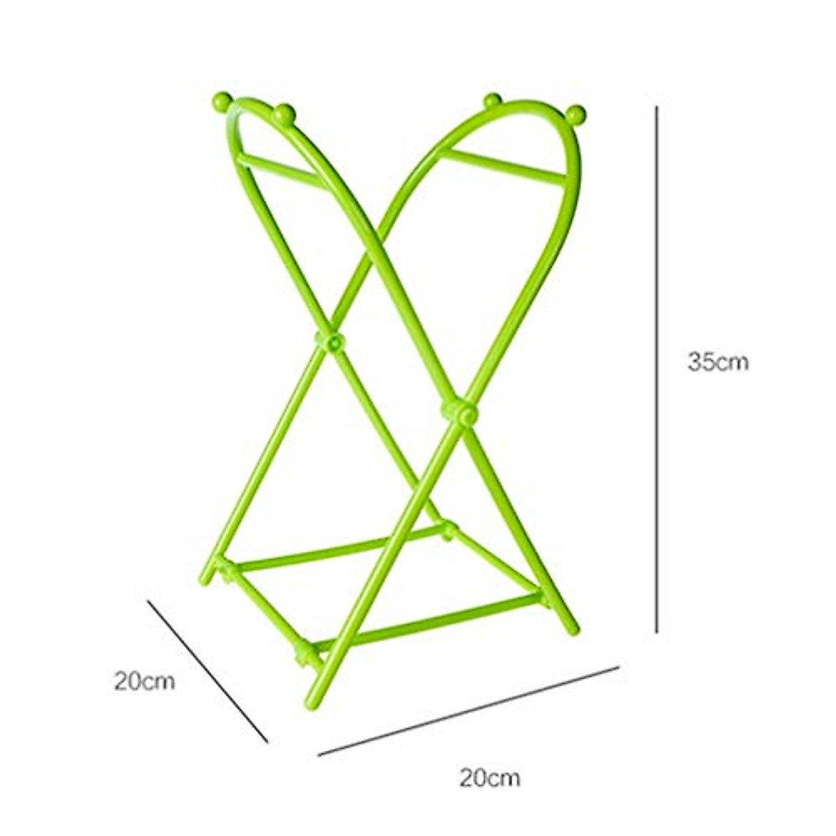 Kichvoe Desktop Stand Trash Bags Holder Stand: Trash Rack Plastic Bag Shelf Portable Hanging Garbage Wire Folding Shelves Indoor Outdoor Random Color Desktop Shelf