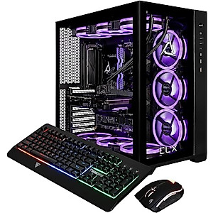 CLX Set Gaming Desktop - Liquid Cooled Intel Core i9 13900KF 3GHz 24-Core Processor, 64GB DDR5 Memory, GeForce RTX 4070 12GB GDDR6X Graphics, 2TB SSD, 6TB HDD, WiFi, Windows 11 Home 64-bit