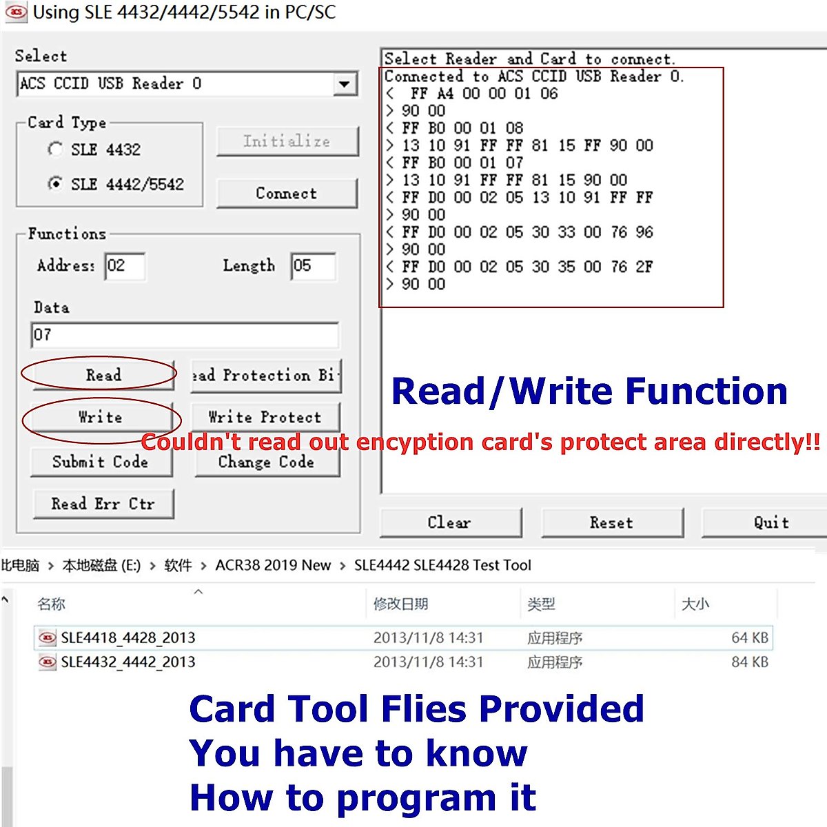 USB ACR38_I1 CAC Contact Smart Chip Card Reader Writer Support ISO7816 A B C Memory Cards (Install Driver Required) by XCRFID