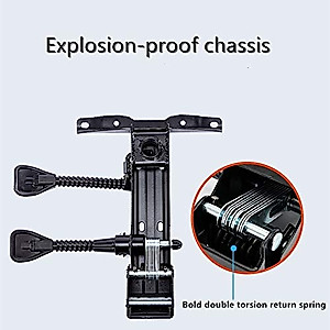 KXDTZ Executive Office Chair - High Back Office Chair with Footrest and Thick Padding - Reclining Computer Chair with Ergonomic Segmented Back, Black (Color : C)