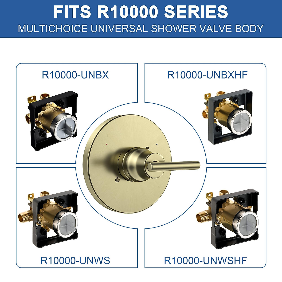 Replacement for Delta Trinsic 14 Series Single-Function Champagne Bronze Shower Valve Trim Kit, Shower Handle, Champagne Bronze Shower Trim Kit T14059-CZ (Cartridge and Valve Not Included)