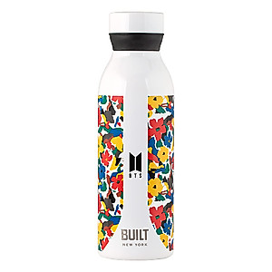 Built x BTS Double Wall Vacuum Insulated Stainless Steel Water Bottle, 18 oz, Jin