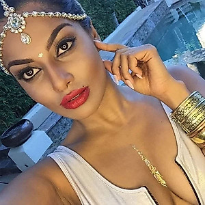 StoneFans Forehead Rhinestone Head Chain Headpiece for Women Boho Crystal Wedding Drop Hair Chain Jewelry Bride