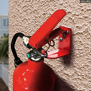 Home Fire Extinguisher Mount Wall Bracket - 4Pcs Fire Extinguisher Brackets Adjustable Fire Extinguishers for The House 20LB Fire Extinguisher Bracket Screws - Fireplace Mounting Bracket Wall Hook