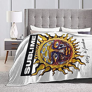 The Story of Sublimes Iconic Sun Logo Blankets Throw Blanket Bed Blanket Soft Decorative Blanket for Sofa Living Room